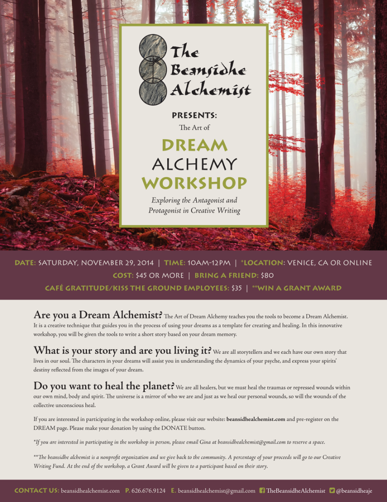 Blog: The Art of Dream Alchemy Workshop :: The beansidhe alchemist
